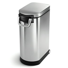simplehuman 30L Pet Food Storage, Stainless Steel, Dry Animal Food Bin ...