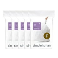 simplehuman Code K Custom Fit Drawstring Trash Bags, 100 Count, 35-45 ...
