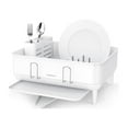 simplehuman Compact Kitchen Dish Drying Rack with Swivel Spout ...