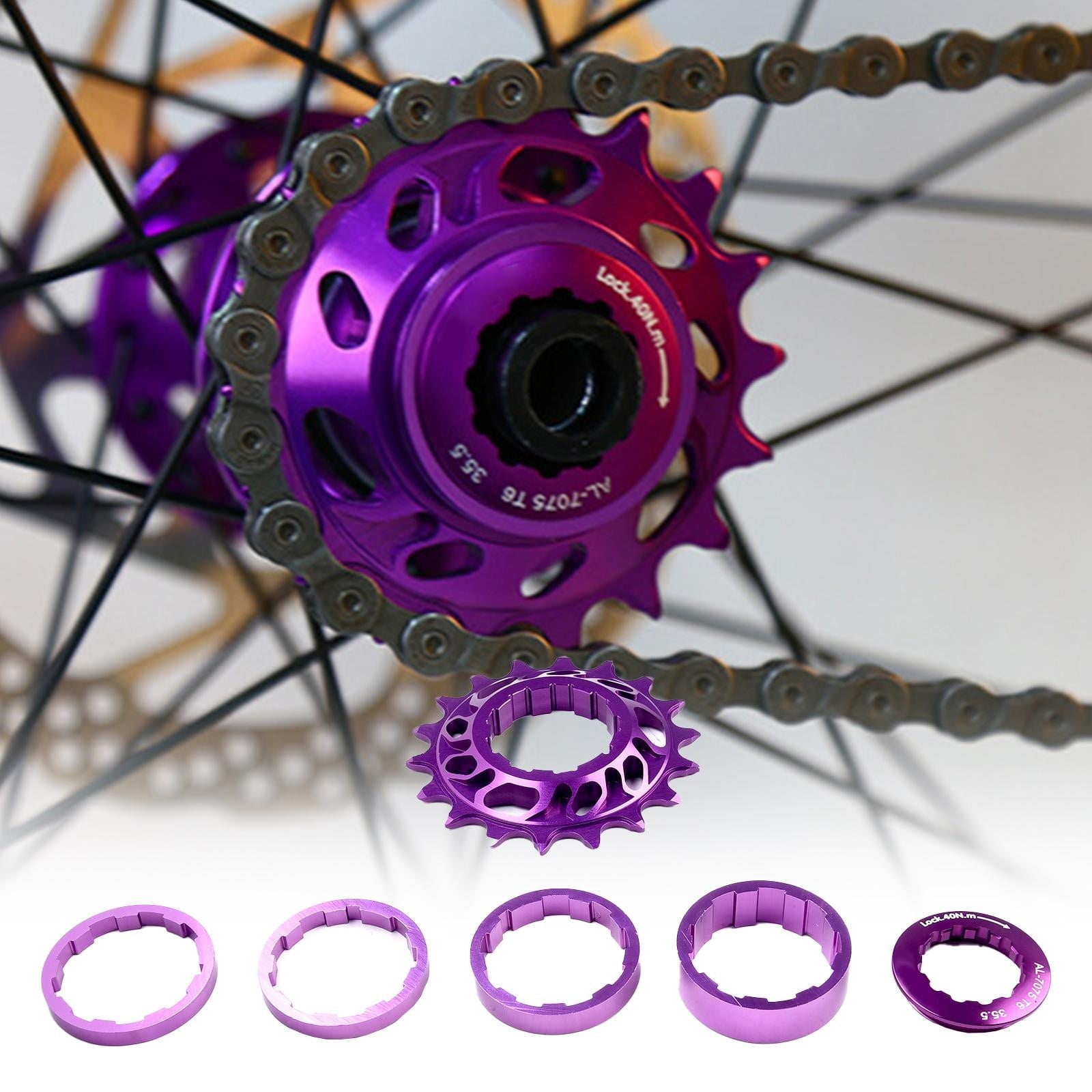 single speed freewheel conversion kit 18t cassette gear, mountain bike ...