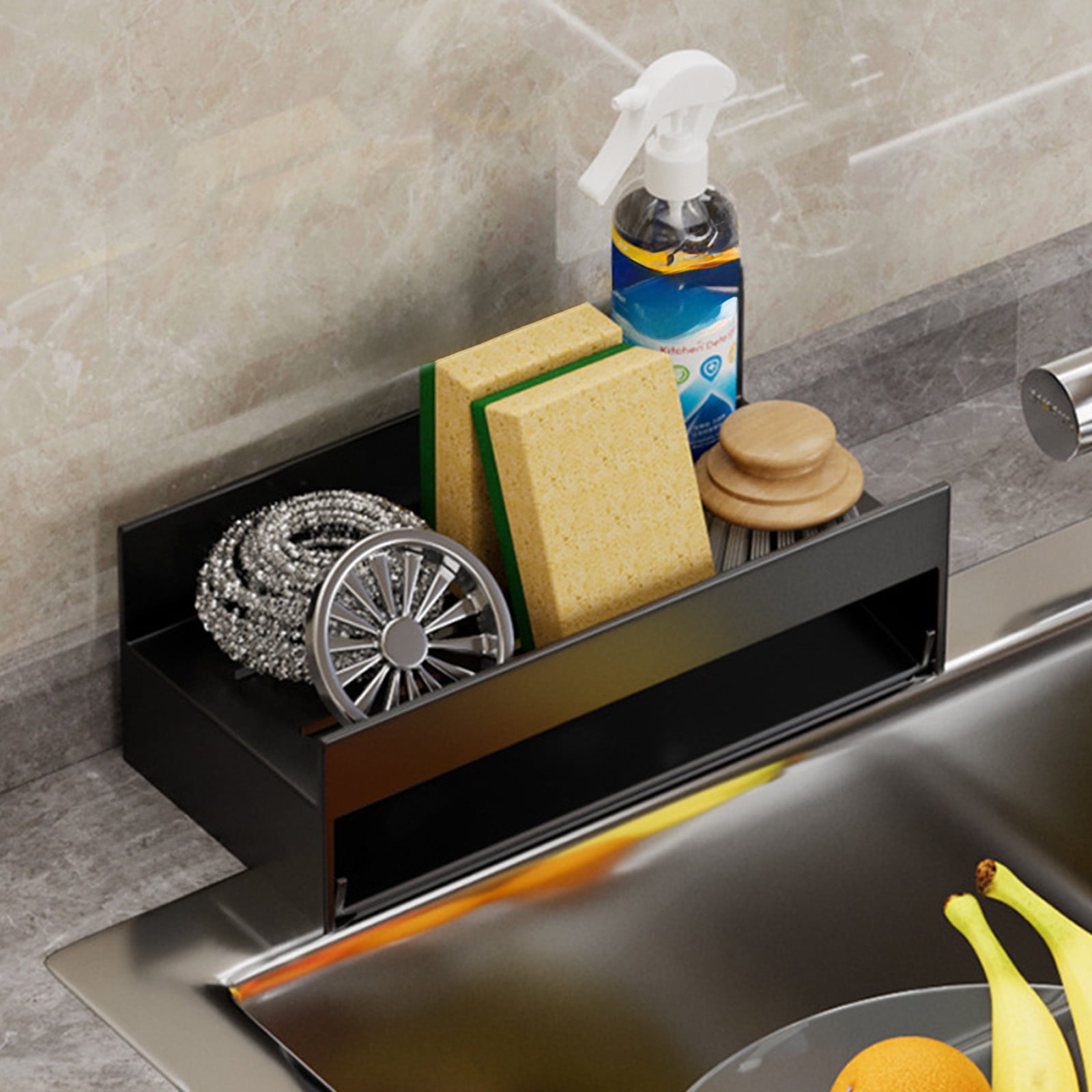 Over Sink Kitchen Organizer | Stainless Steel Rustproof Sponge Holder ...