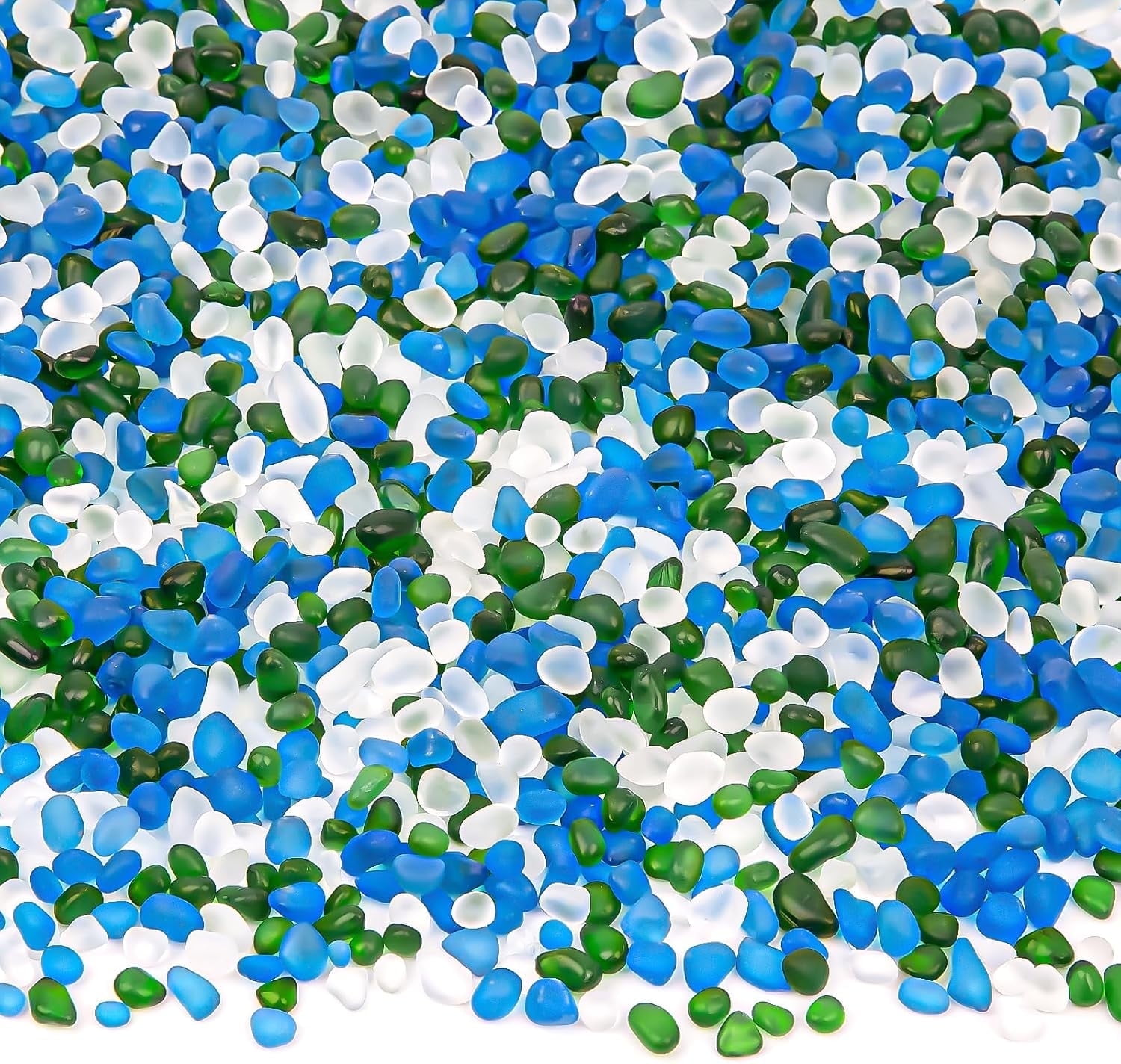 Sinkoo Sea Glass Stones for Crafts About 1LB (405g/14.28oz) Glass ...