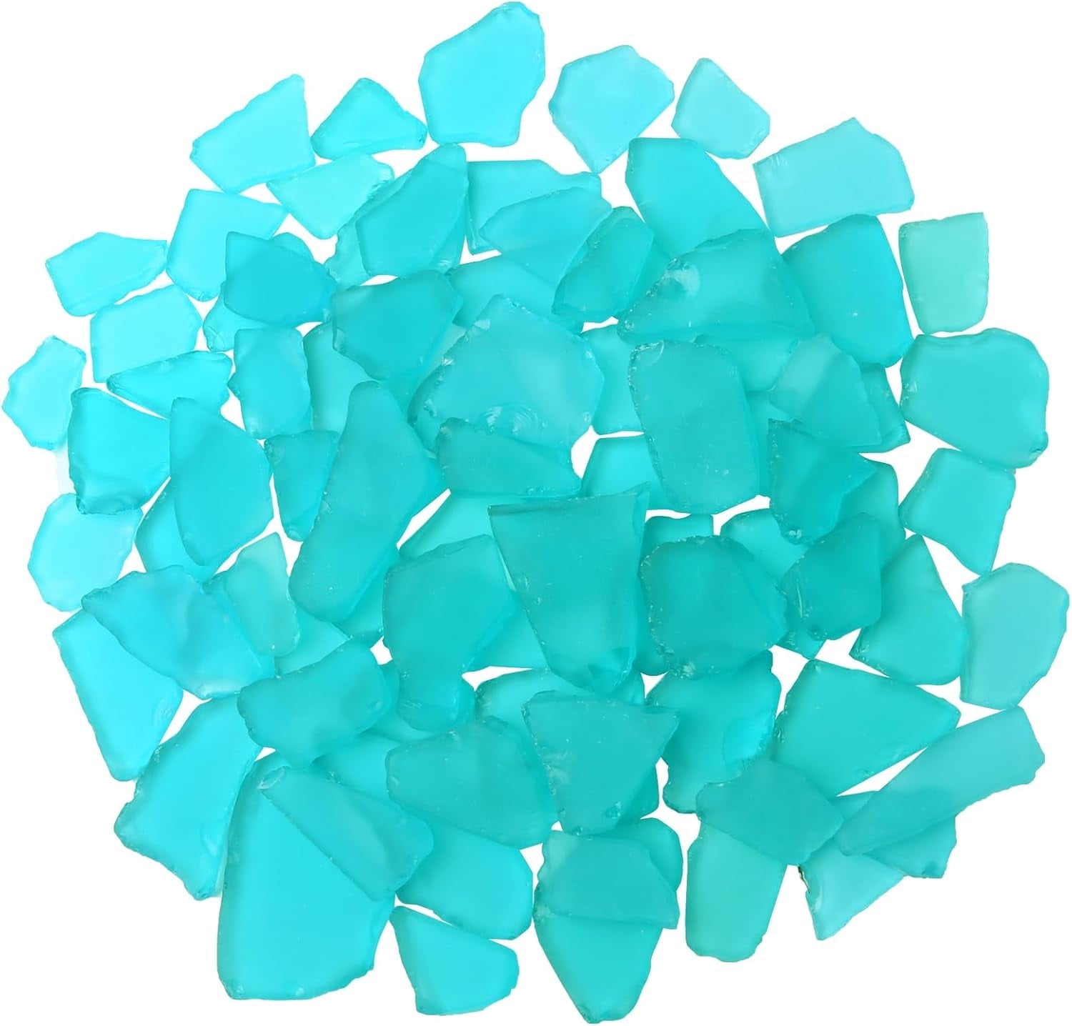 SINKOO Sea Glass for Crafts - 16oz Frosted Seaglass Pieces - Vase ...