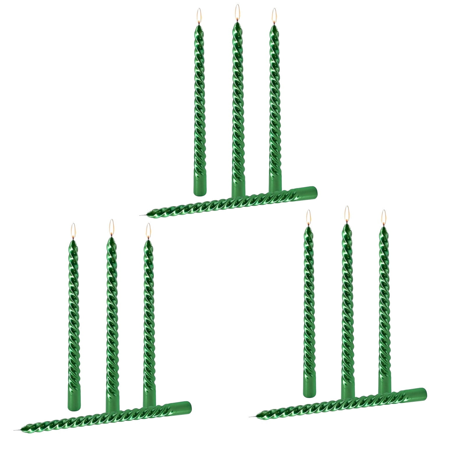 siubich 12pc Taper Candles for 9 Hrs Burning,True Dripless Candlesticks ...