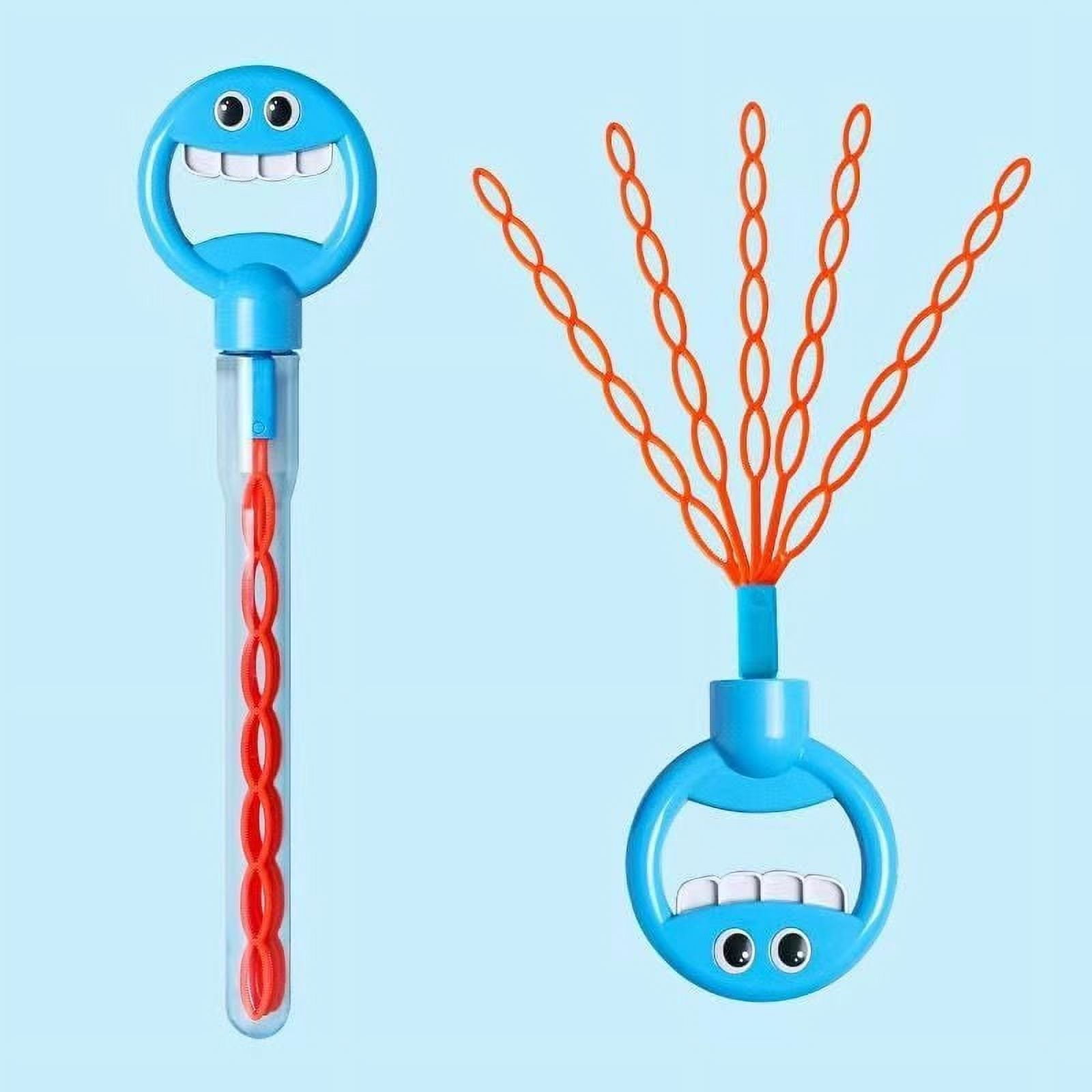 siubich 32 Hole Smiling Face Bubble Stick with Bubbles Refill, Five ...