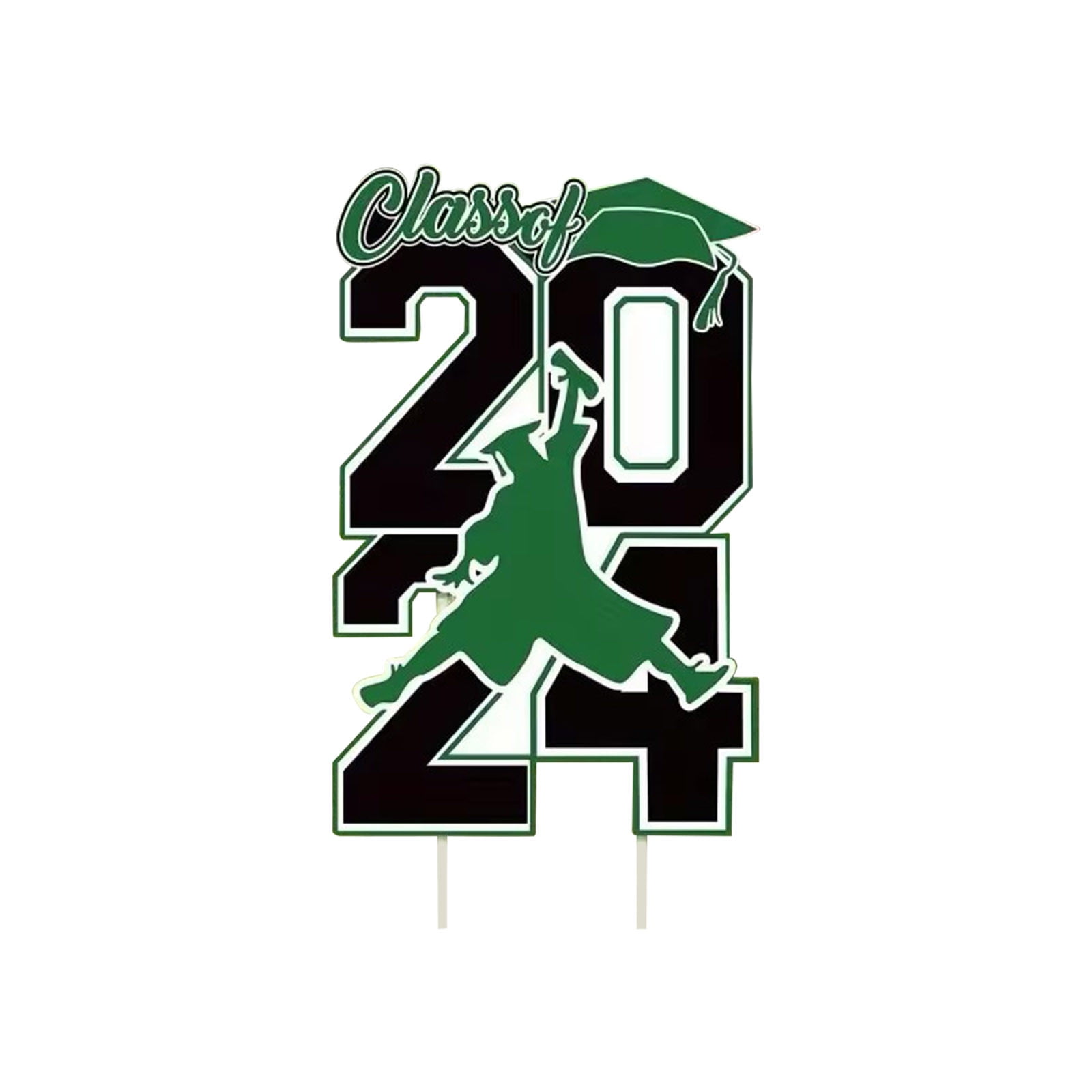 siubich Graduation Outdoor Decor, Green Glitter Congratulations ...