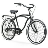 sixthreezero Around the Block Men's 7-Speed Beach Cruiser Bicycle with ...
