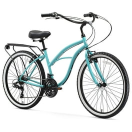 sixthreezero Women s 3 Speed Beach Cruiser Bicycle 26 Wheels and 17 Frame Teal Walmart