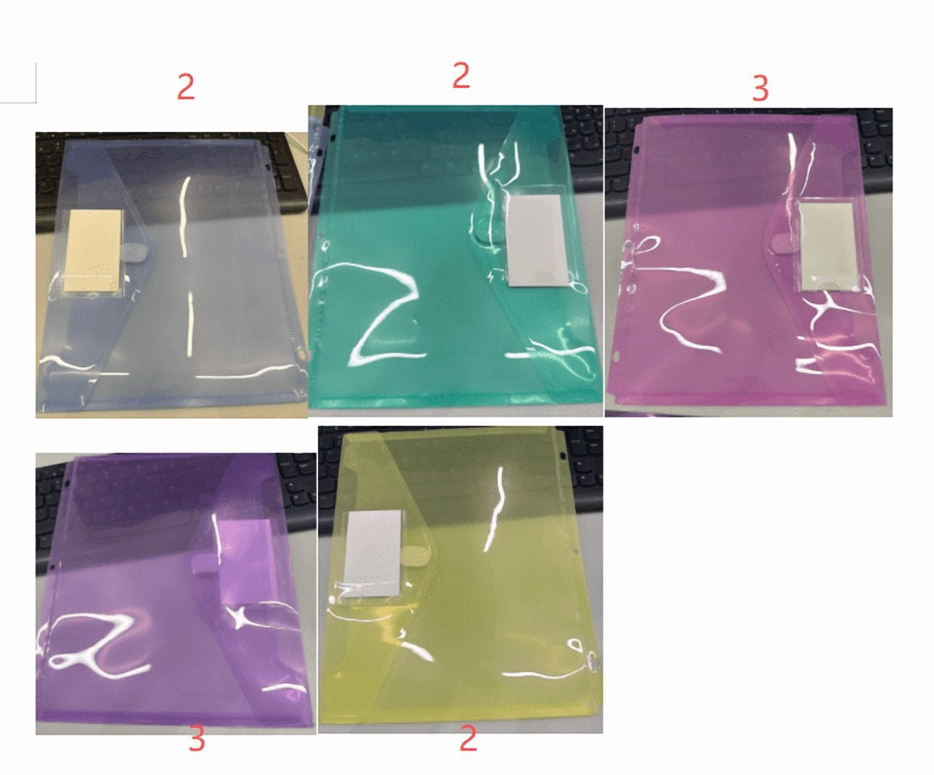 sixwipe 12 Pack Folders with Pockets 3 Hole Punched, Thickened Binder ...