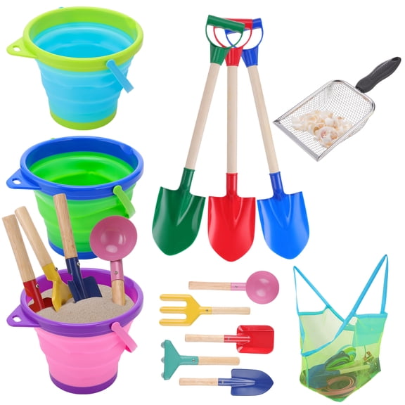 Beach Toy Bag Beach Shoulders Bag Mesh Beach Bag Kid Sand Toy Bag ...