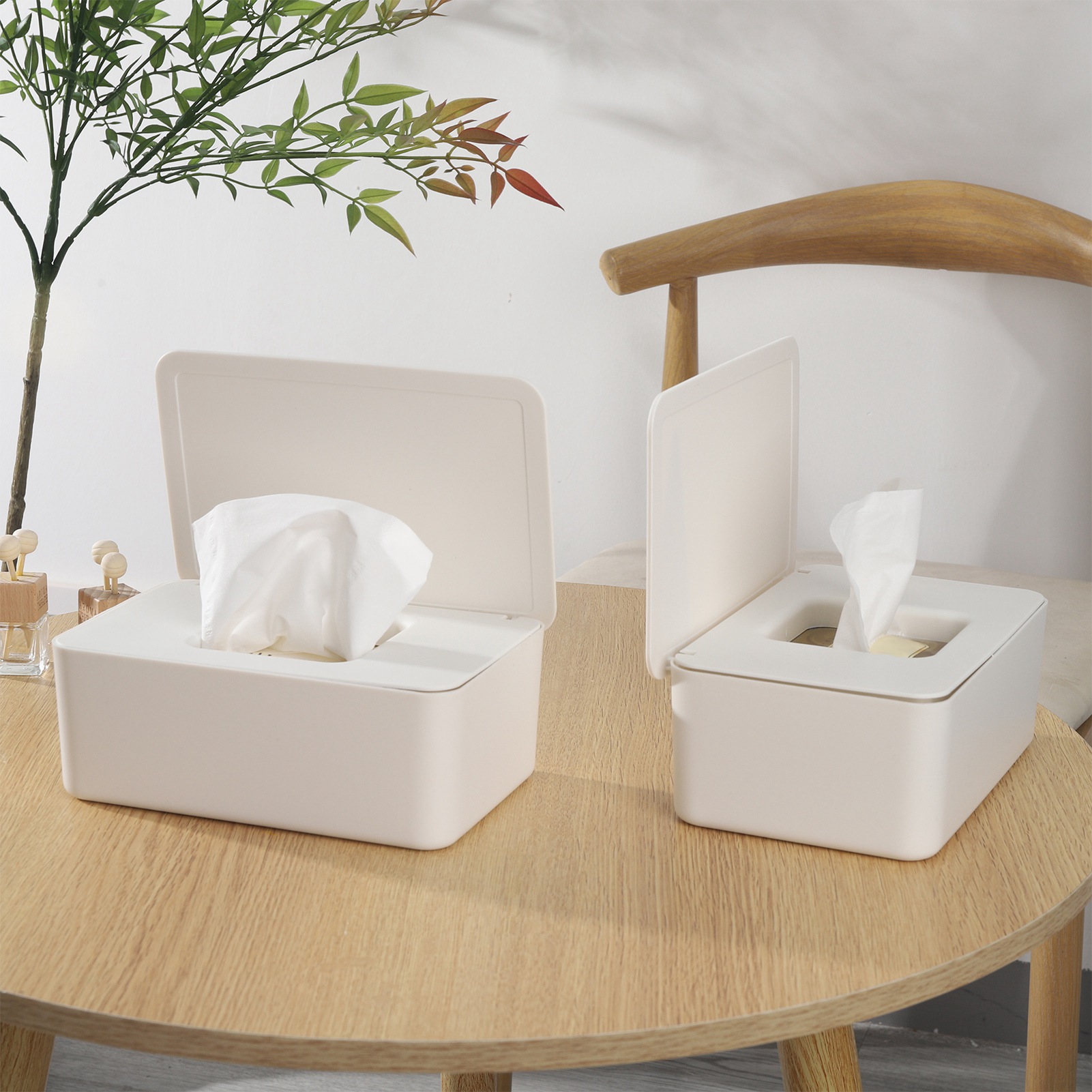 Taihexin Wipes Dispenser, Refillable Baby Wipes Container with Sealing ...