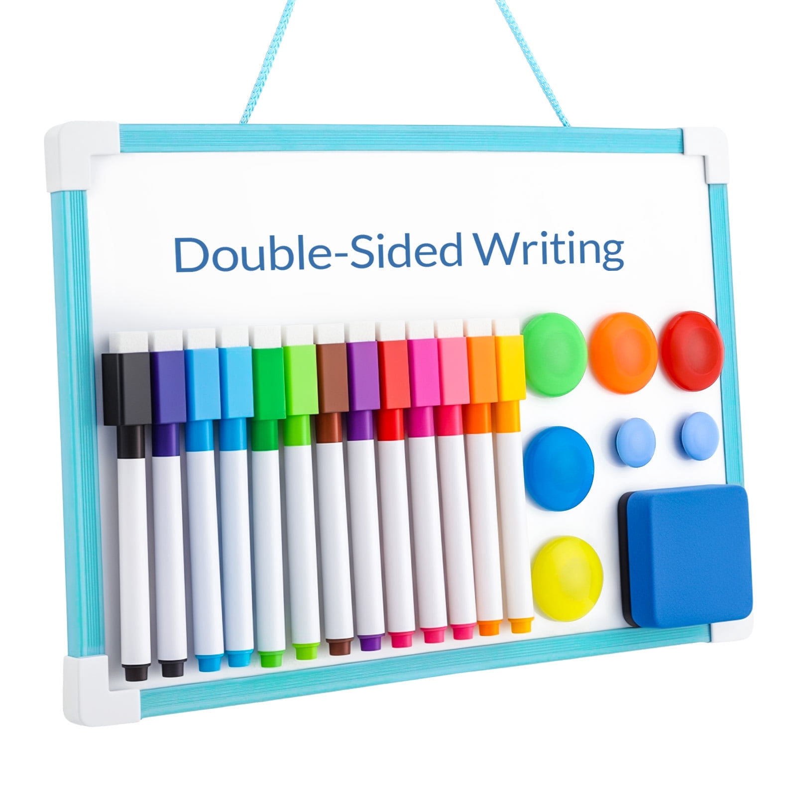 sixwipe 22 Pcs Small Dry-Erase White Board Set, 11.81" x 7.87" Double ...