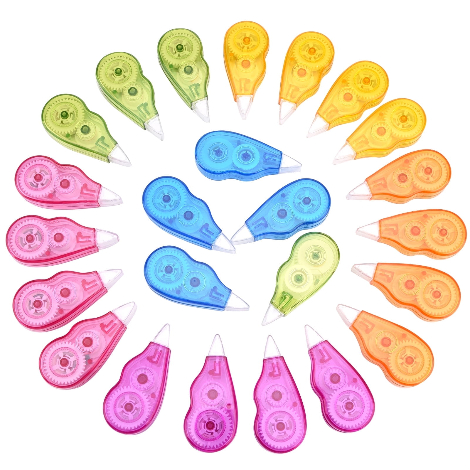 Sixwipe Mini Correction Tapes, 24 Pack - Colorful, Tear Resistant for ...
