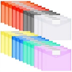 Plastic Envelopes and File Folders for Office and School Supplies