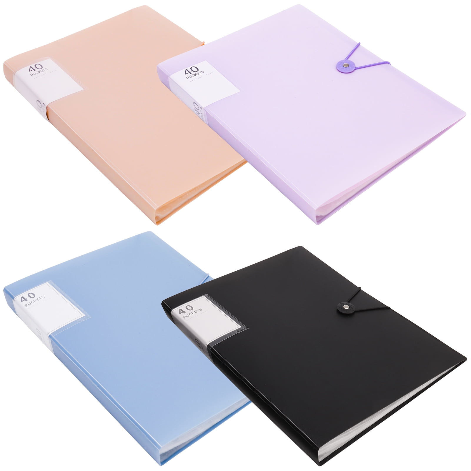 sixwipe 4 Pcs 160 Pockets A4 Display Folders, A4 Display Book Folder ... sixwipe 4 Pcs 160 Pockets A4 Display Folders, A4 Display Book Folder ...
