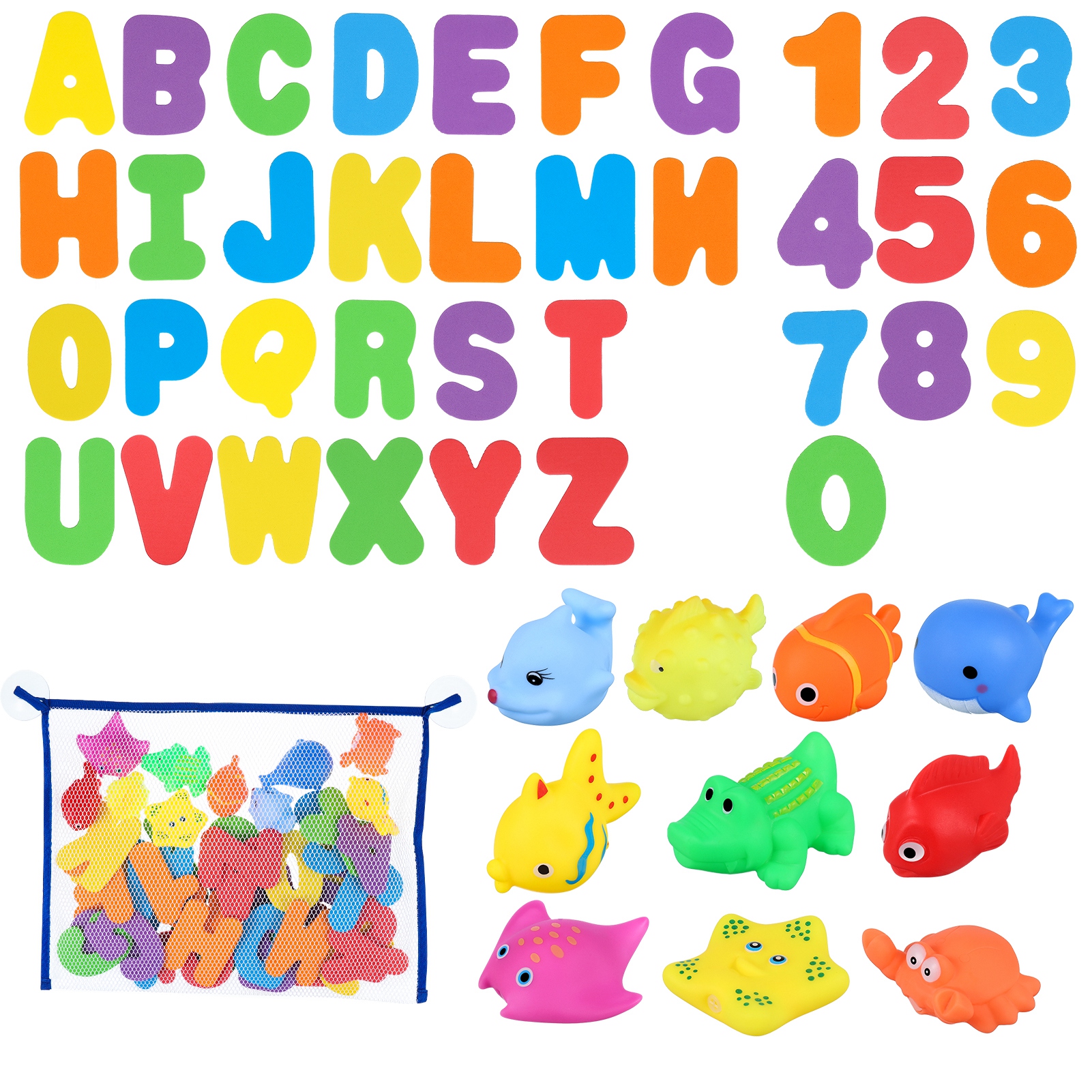 Trademark 96-Piece Foam Floor Alphabet and Number Puzzle Mat For Kids ...