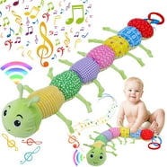 Sixwipe 2Pcs Baby Rattle Toys, Soft Stuffed Animal Handbell Set, Infant ...