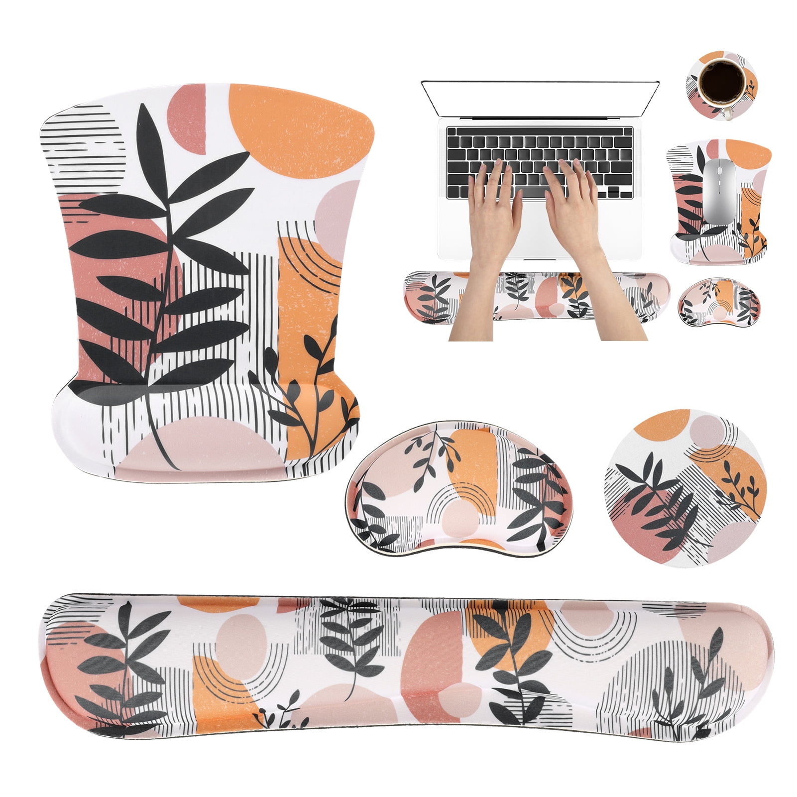 sixwipe Ergonomic Mouse Pad with Wrist Rest, No Slip Keyboard Wrist ...