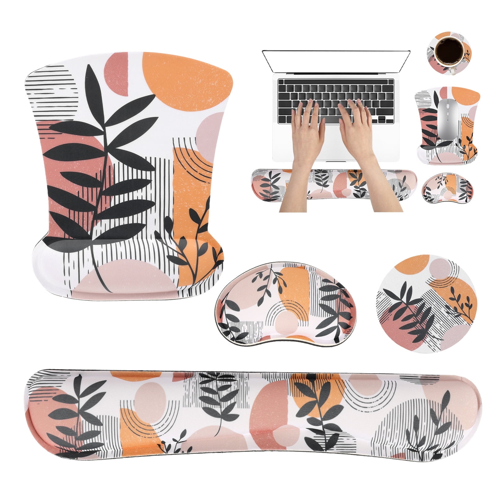 Sixwipe Er gonomic Mouse Pad & Keyboard Wrist Rest Set, Carpal Tunnel ...