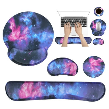 Ergonomic Pads Memory Foam Keyboard Wrist Rest Set with Wrist Support ...