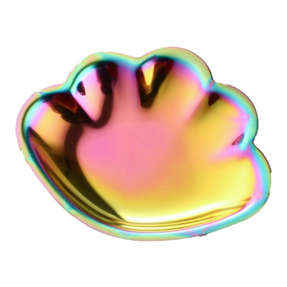 siyin Stainless Steel Shell Tray, Cosmetic Jewelry Tray, Metal Storage ...