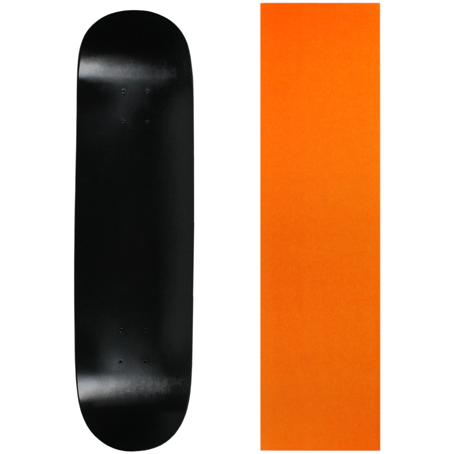 Skateboard Deck Pro 7-Ply Canadian Maple DIP BLACK With Griptape 7.5 ...