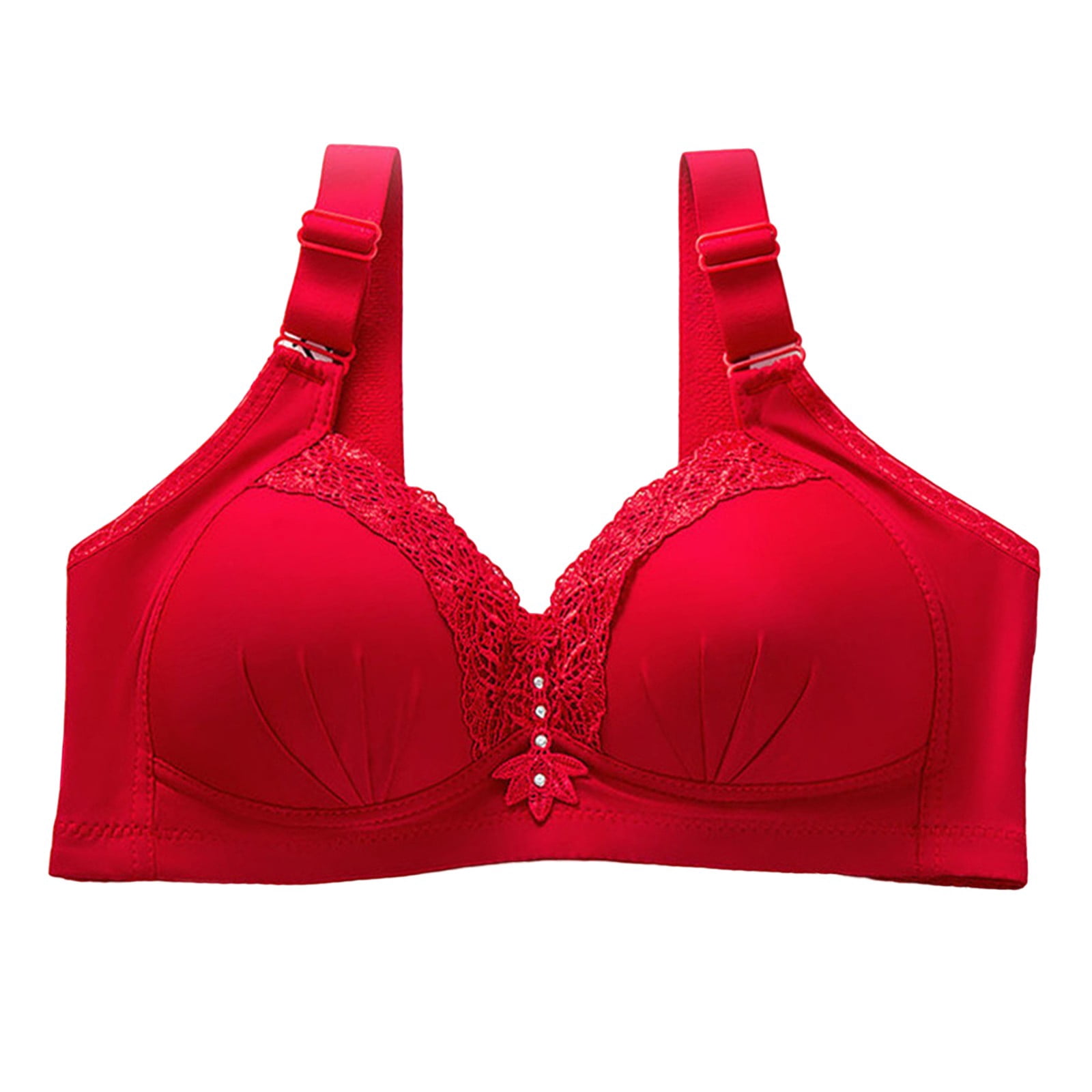 skfvkab Women's Sexy and Comfortable Gathering Large Cup No Steel Ring ...
