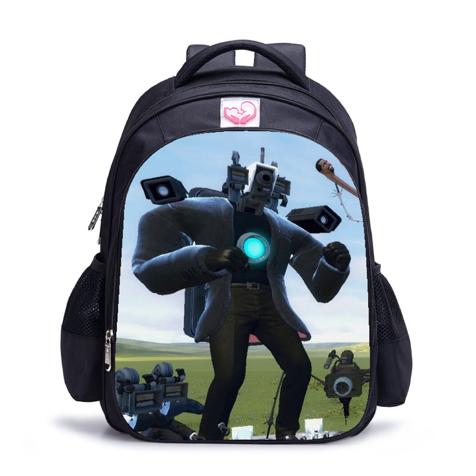 skibidi toilet Double Layer School Backpack Anime Printed Bookbag Teens ...
