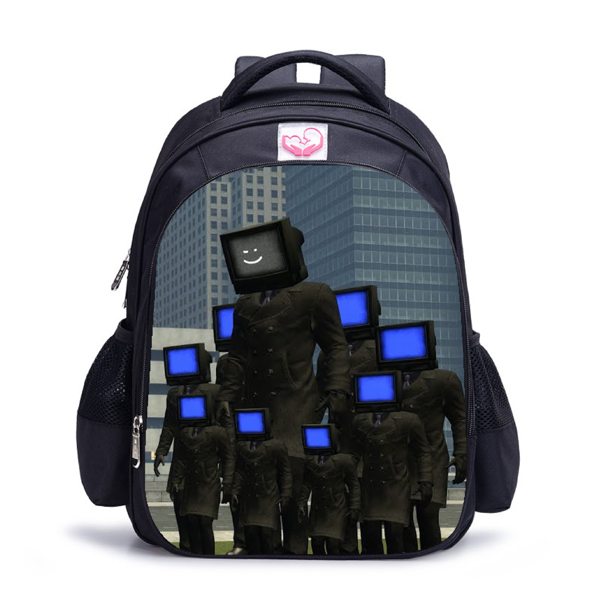 skibidi toilet Double Layer School Backpack Anime Printed Bookbag Teens ...