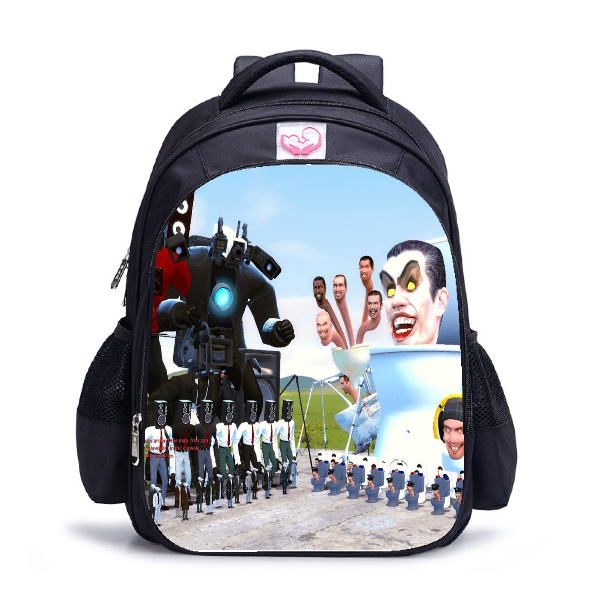 skibidi toilet Double Layer School Backpack Anime Printed Bookbag Teens ...