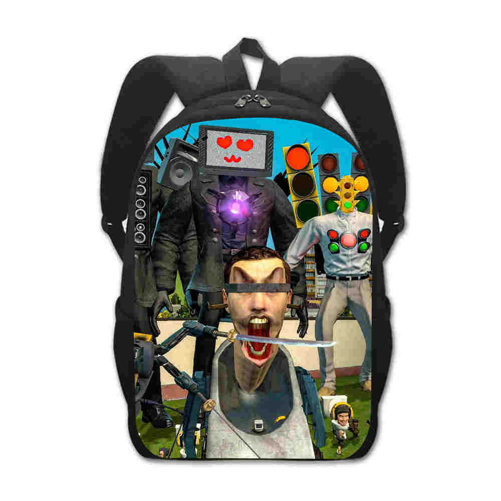 skibidi toilet cartoon backpack for elementary school students in ...
