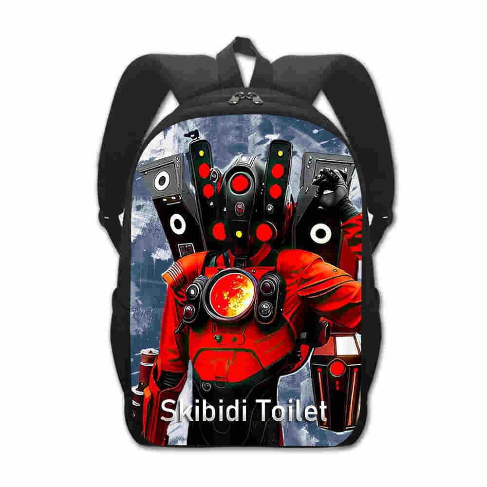 skibidi toilet cartoon backpack for elementary school students in ...