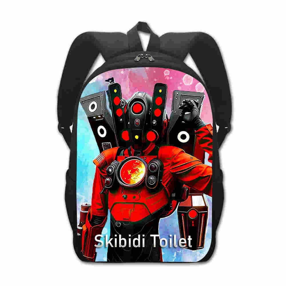 skibidi toilet cartoon backpack for elementary school students in ...