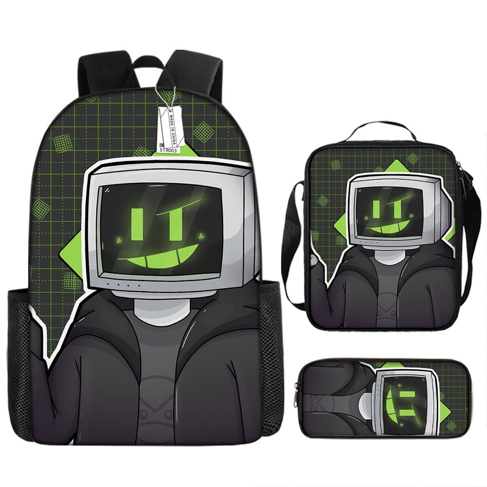 skibidi toilet toilet man spoof schoolbag Student backpack satchel pen ...