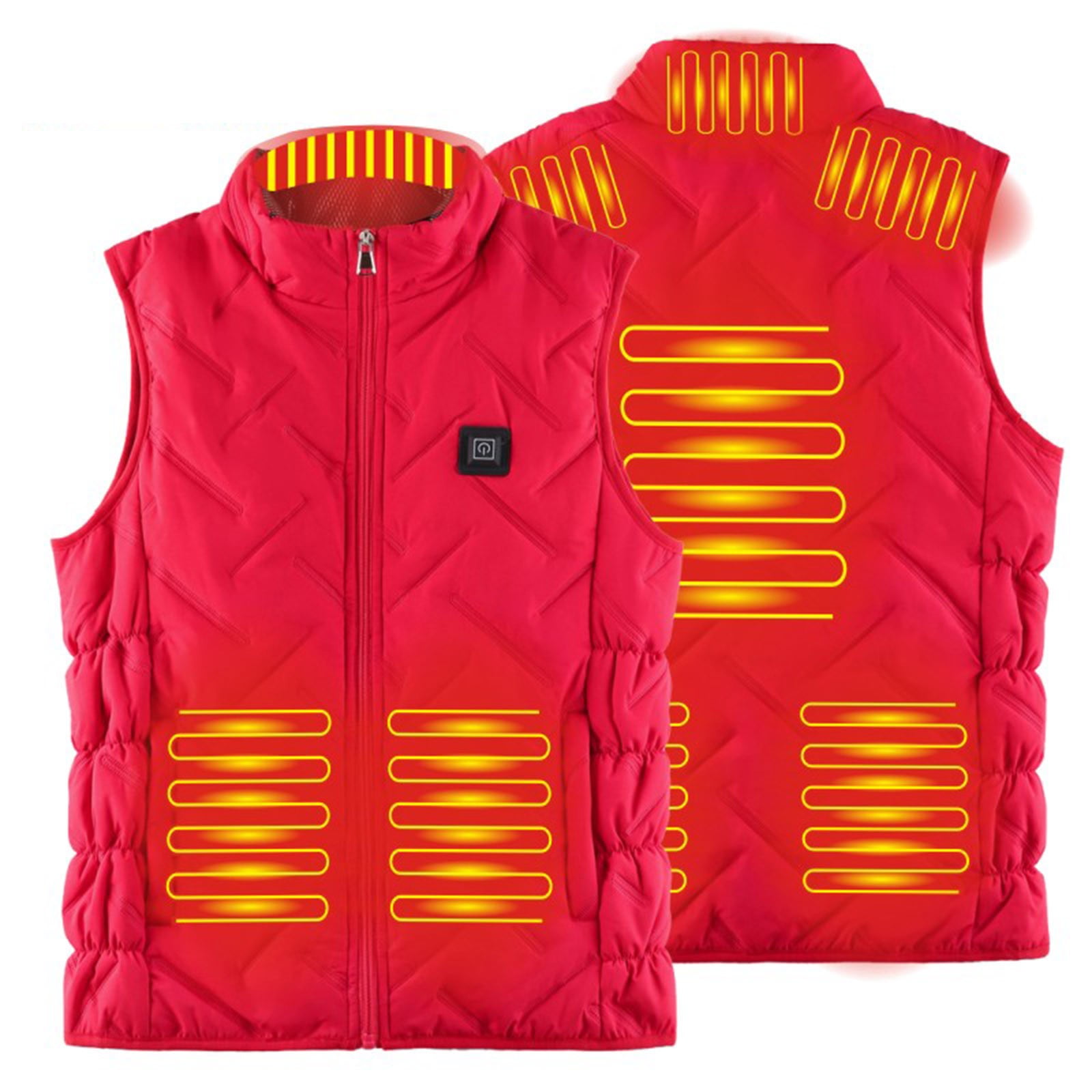 skpabo Heated Vest for Men USB Electric Heated Body Warmer Heated ...