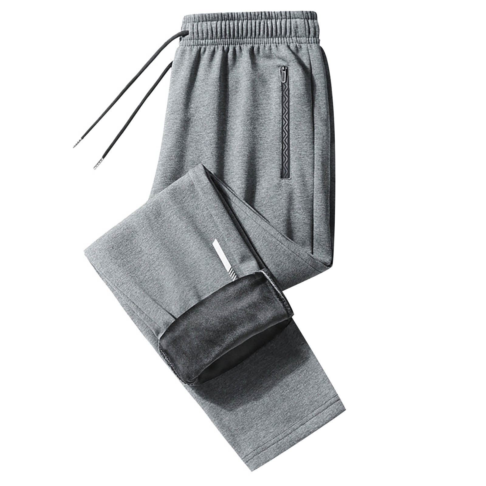 skpabo Men's Fleece Thick Warm Sweatpants Thermal Winter Pants Sherpa ...