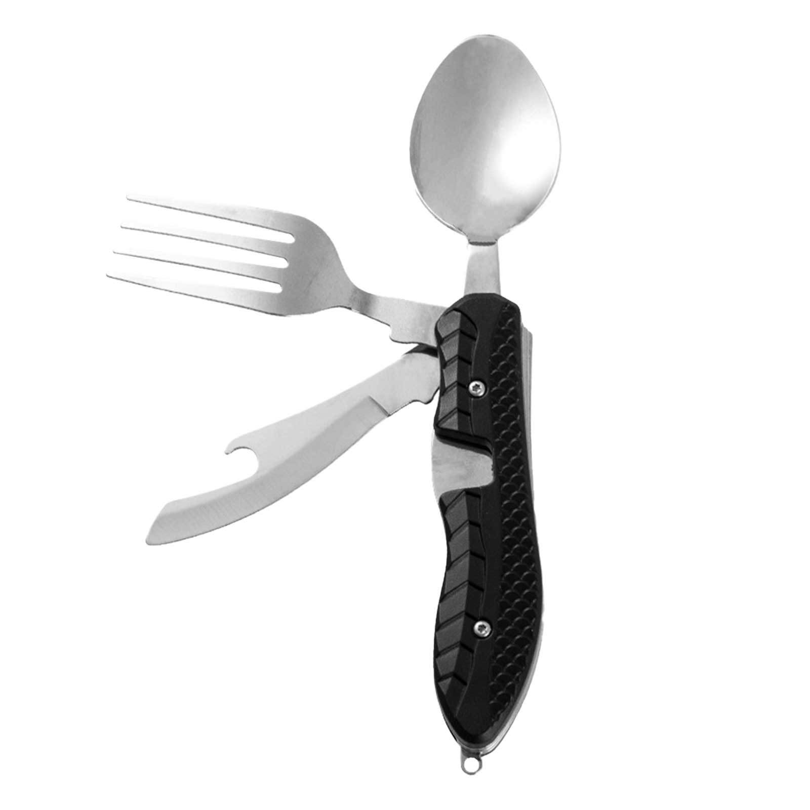skpabo Outdoor Folding Multifunctional Knife, Fork And Spoon Picnic ...