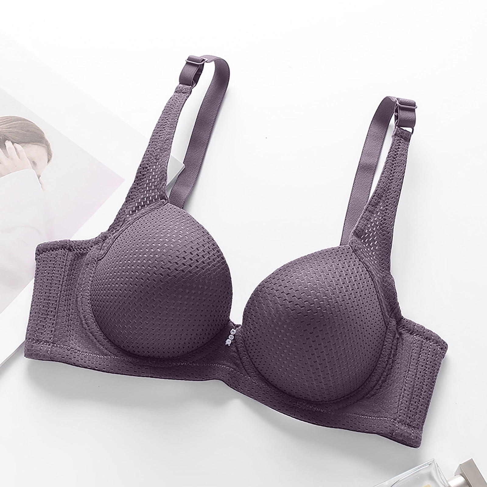 skpabo Women 2024 Bras Push Up Bra Corset Bra Non-Steel Ring Non ...