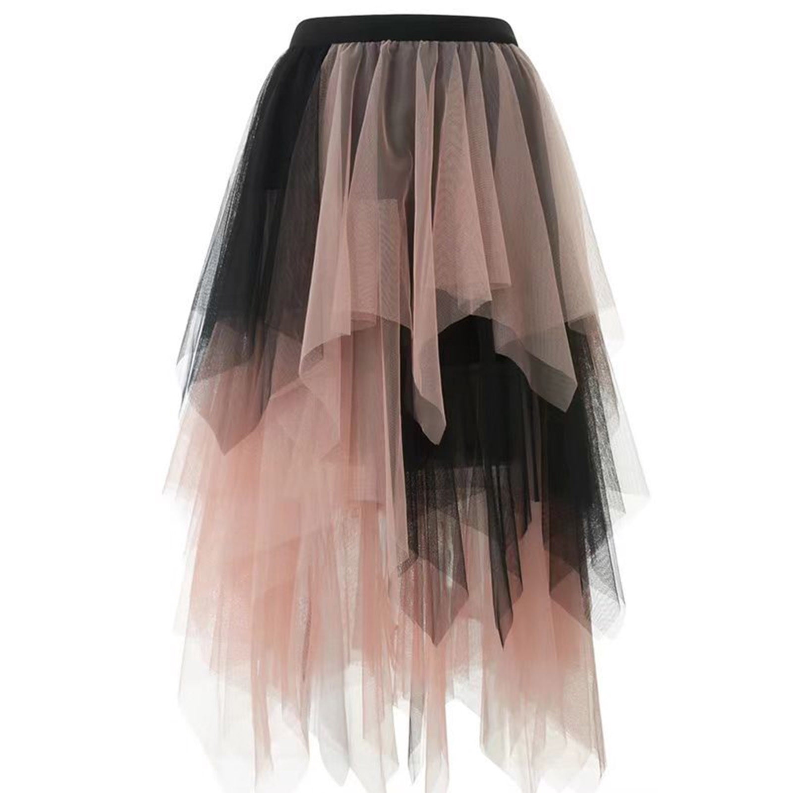 skpabo Women Casual Irregular Saree Tutu Skirt Vintage High-Waisted ...