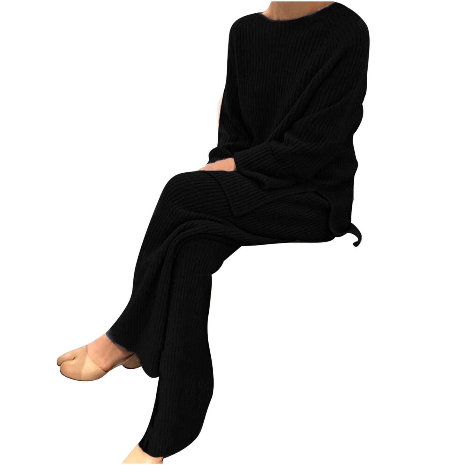 skpabo Women Velour Velvet Tracksuit Zip Up Crop Tops + Long Pants ...
