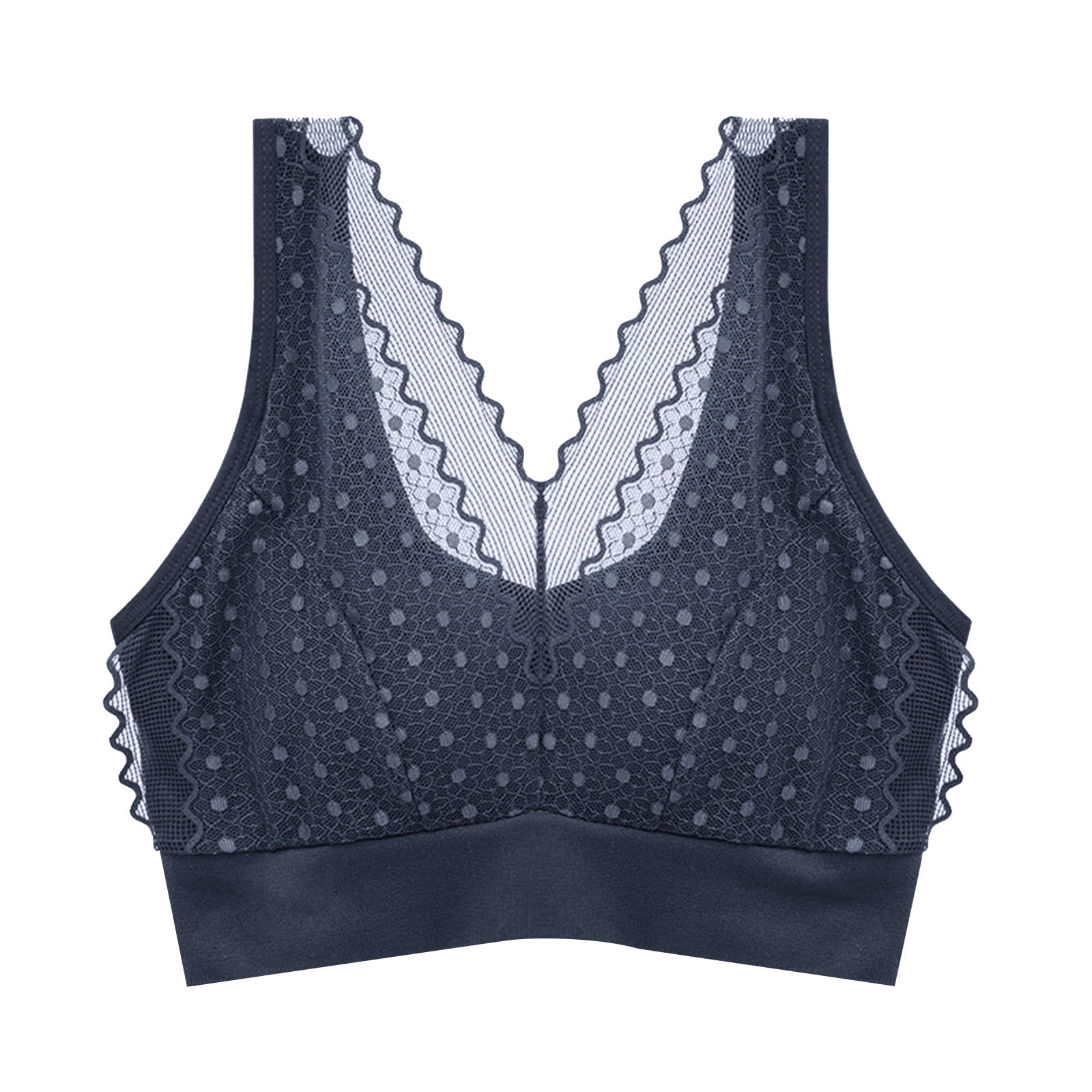 skpabo Women's Sports Bras Push Up Bra Non-Steel Ring Lace Bra Ultra ...