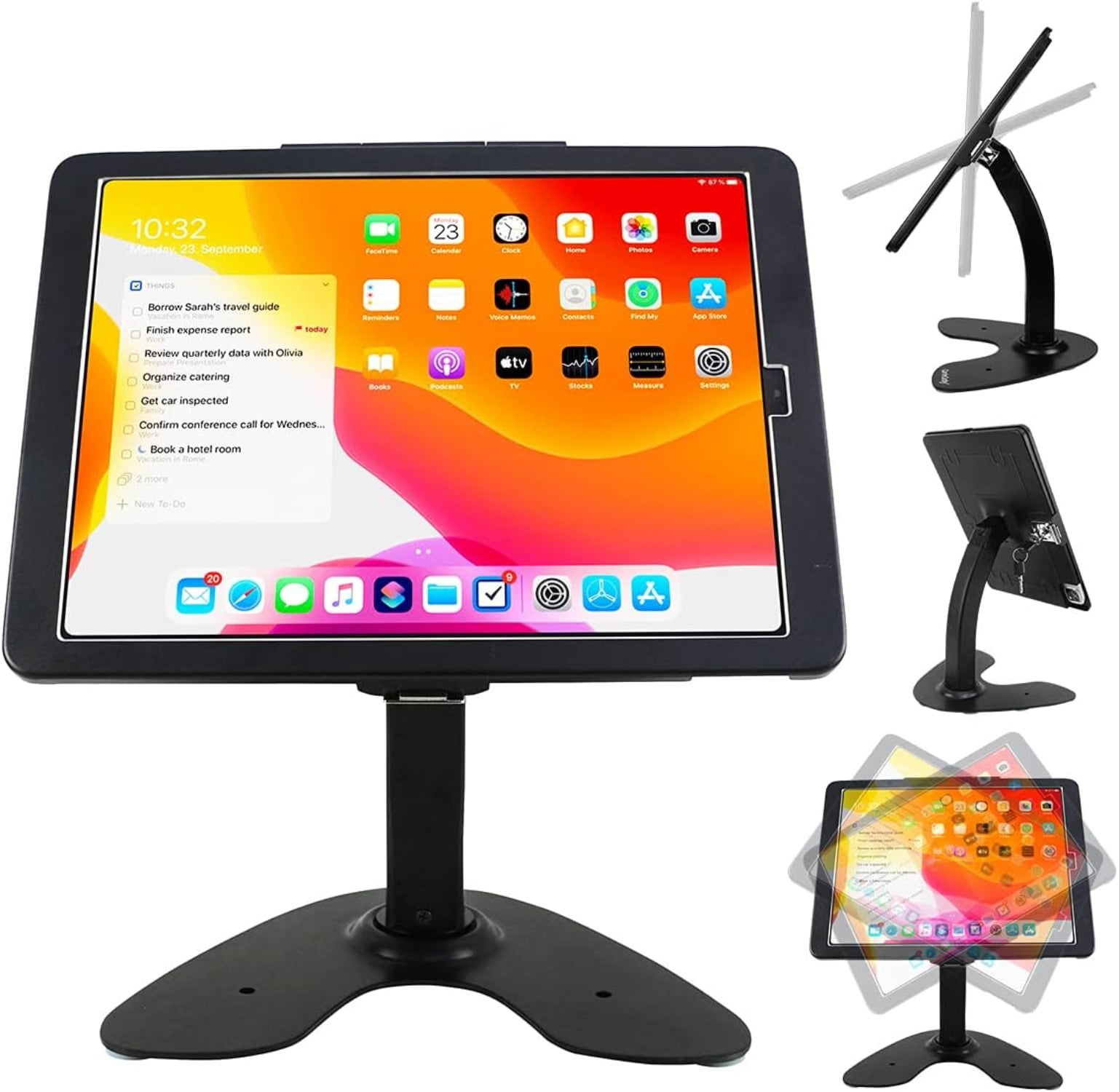 sktop Wall Mount Anti-Theft Security Kiosk POS Stand Holder Enclosure ...