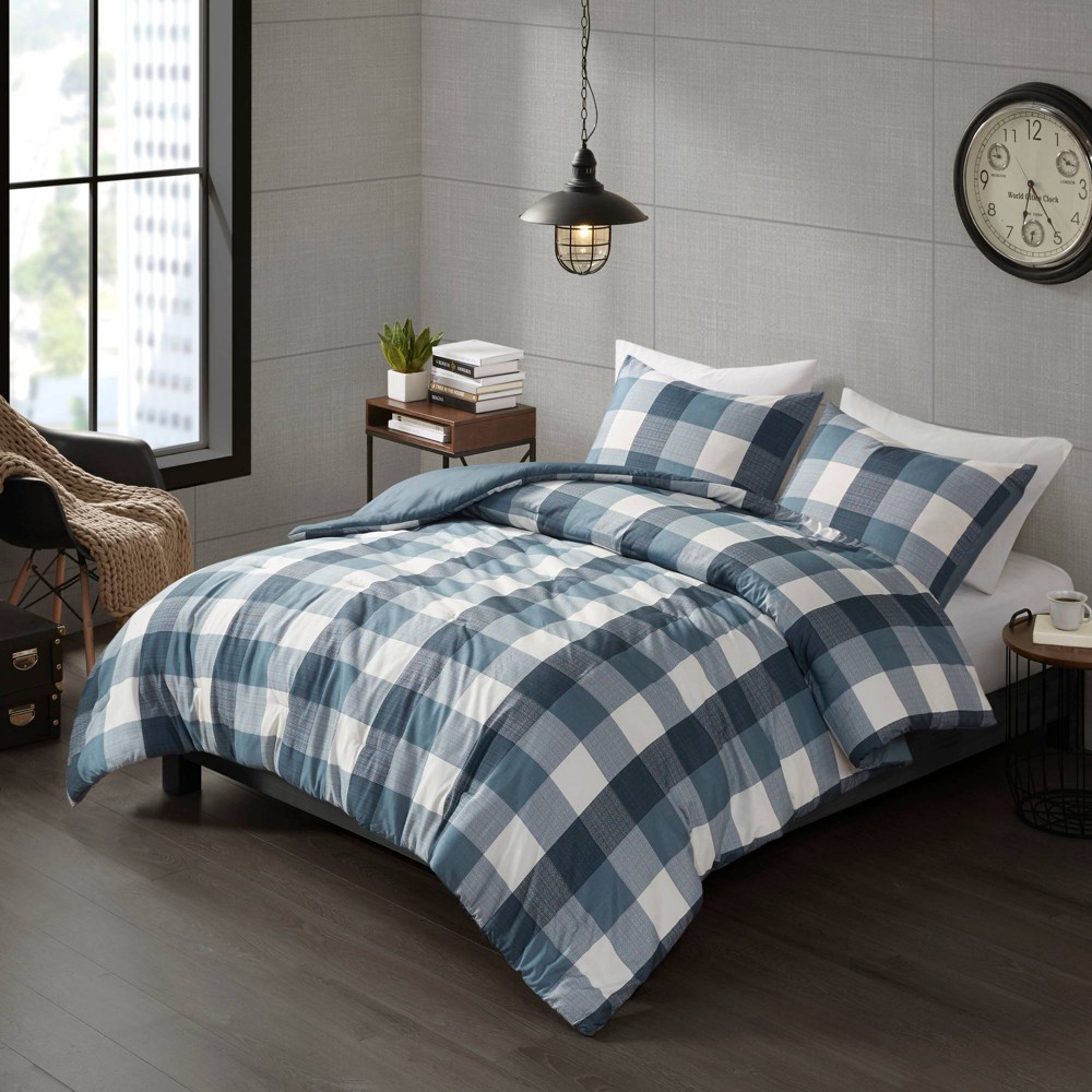 skysunboom Jonah Plaid Check Print All Season Comforter Set - 510 ...