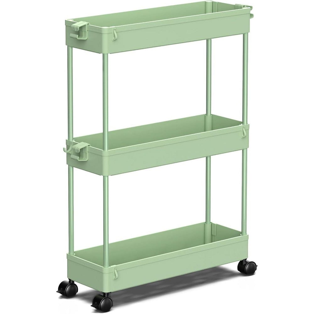 skysunboom Slim Rolling Storage Cart Bathroom Storage Organizer Laundry ...