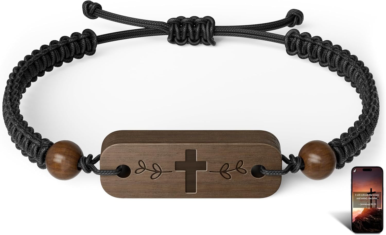 skyyds Daily Bible Verse Bracelet | Adjustable Christian Bracelet For ...