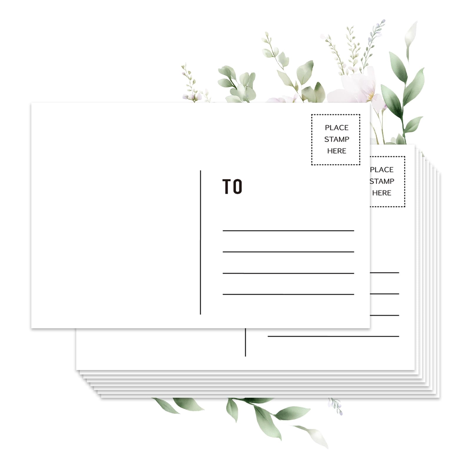 slapaflife Blank Postcards for TSF6 Mailing, 90 White 4 Cardstock Paper ...