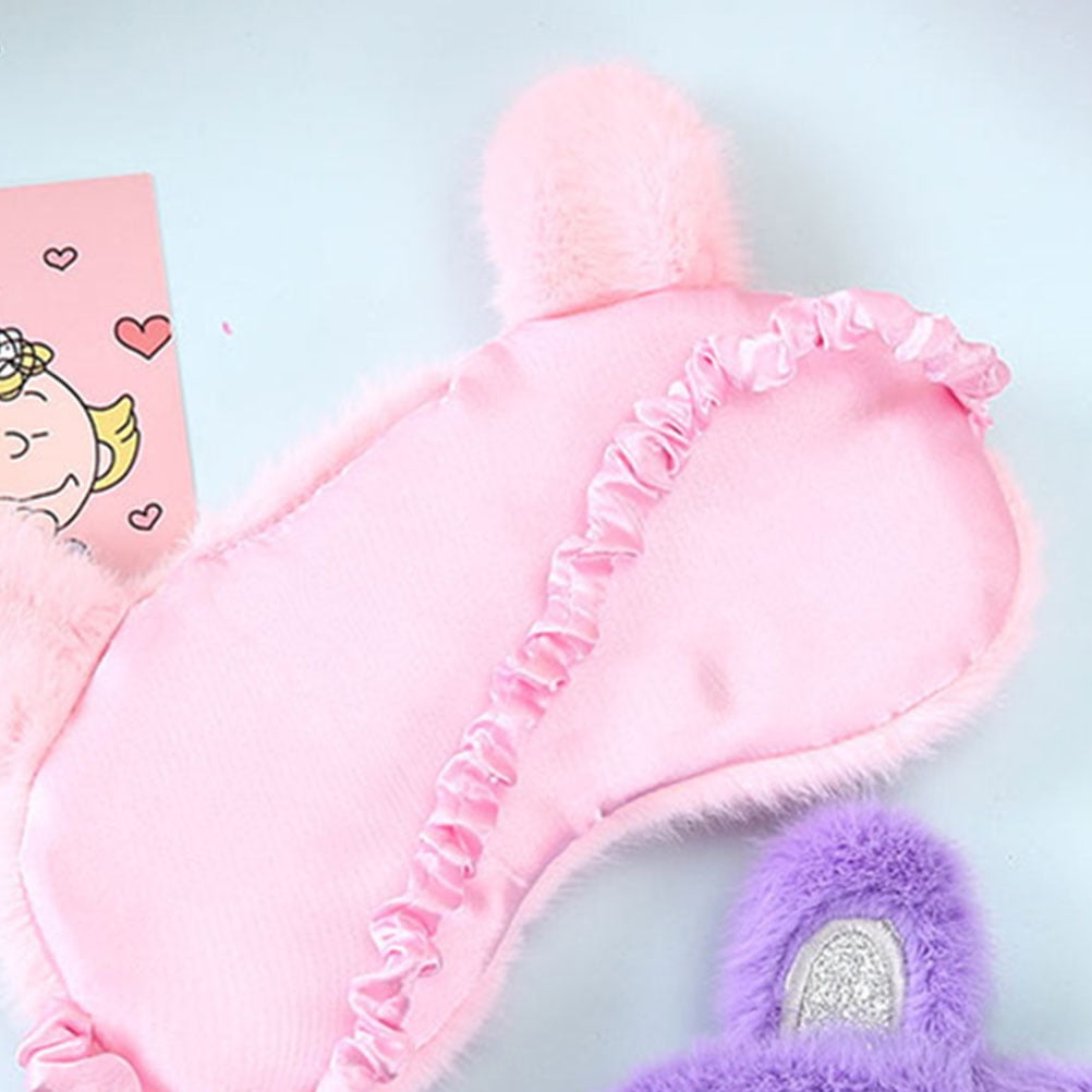 sleep mask Pink Eye Masks Fluffy Cat Design Sleep Eyeshade Lightweight ...