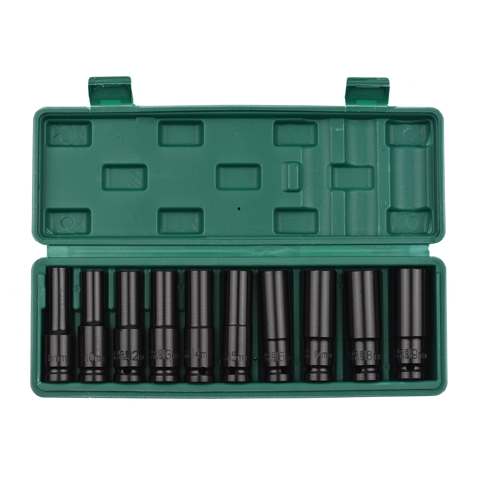 sleeve,1/2-inch 1/2inch Socket Sizes 8-19mm Drive Socket Set 10-piece ...