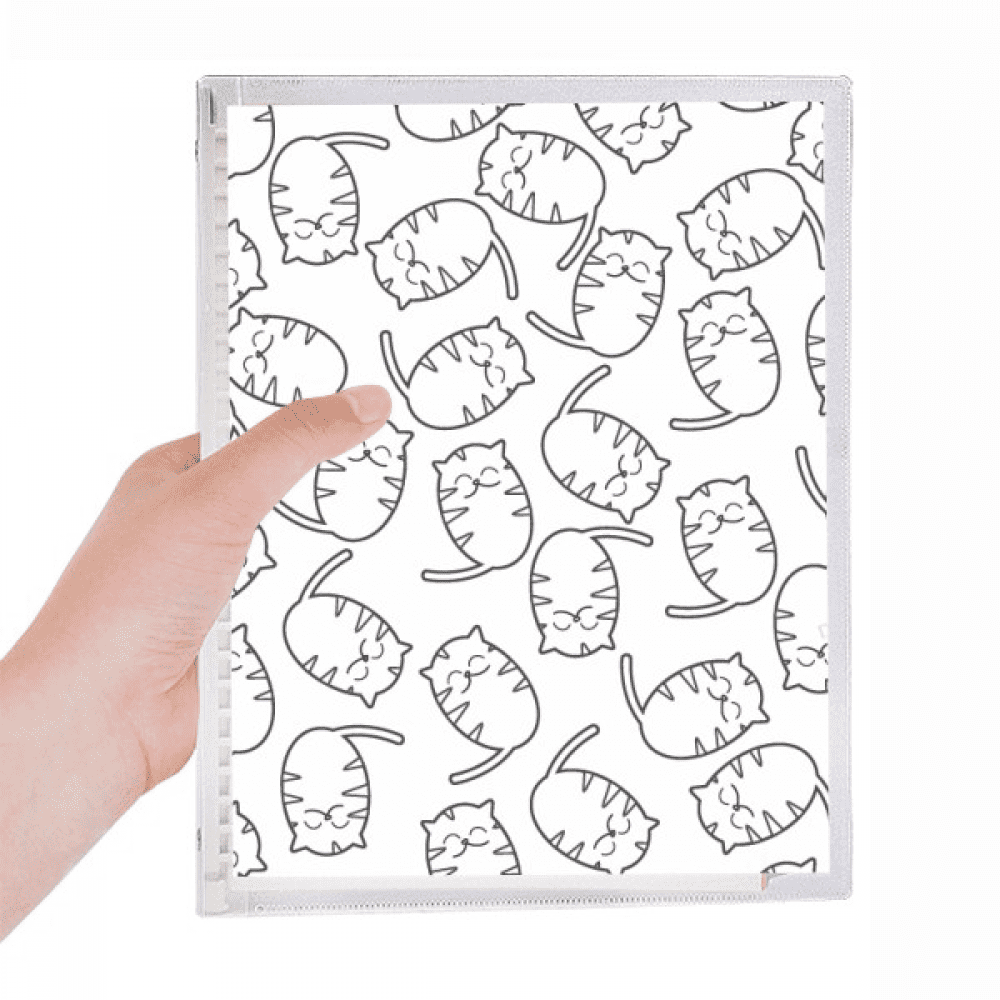 sling cat simple protect animal notebook loose diary refillable journal ...