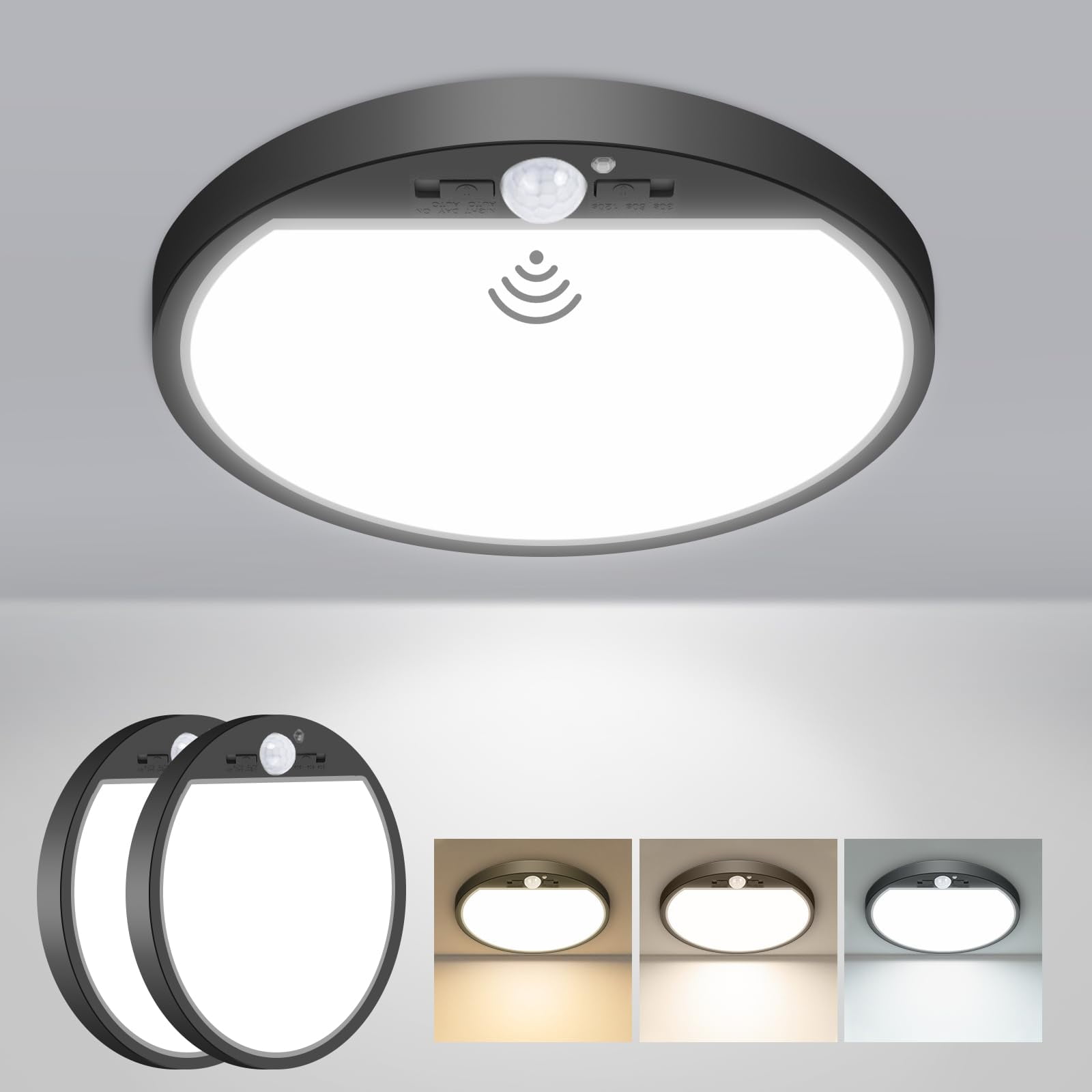 slochi 2Pack Motion Sensor Light Indoor Wired PIR, Closet Lights Motion ...